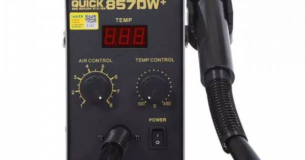Quick 857DW+ 580W SMD Rework Station Lead Free Adjustable Hot Air Heat Gun