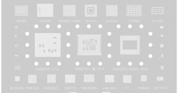 AMAOE MI-15 CPU BGA REBALLING STENCIL FOR REDMI SERIES