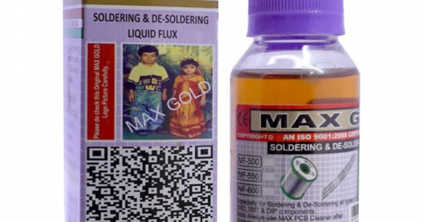 MAX Gold Flux Soldering and De-Soldering Liquid for Precision ...